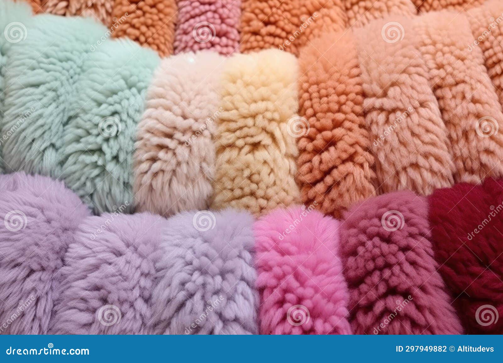 Fluffy Wool Slippers Texture Close-up Stock Photo - Image of textile ...