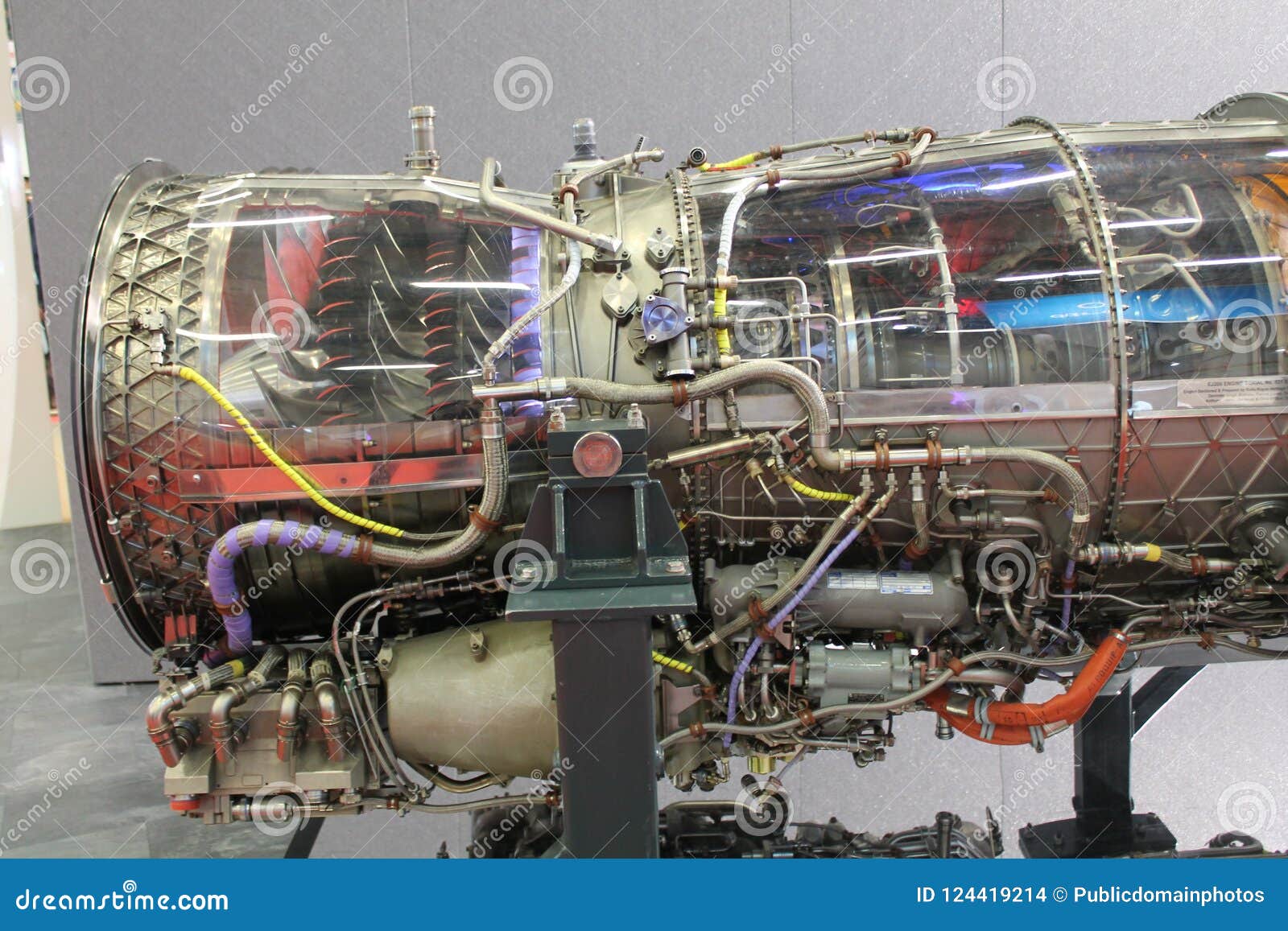 Flugzeugmotor-Maschinenstrahltriebwerkluft- Und Raumfahrttechnik Bild ...