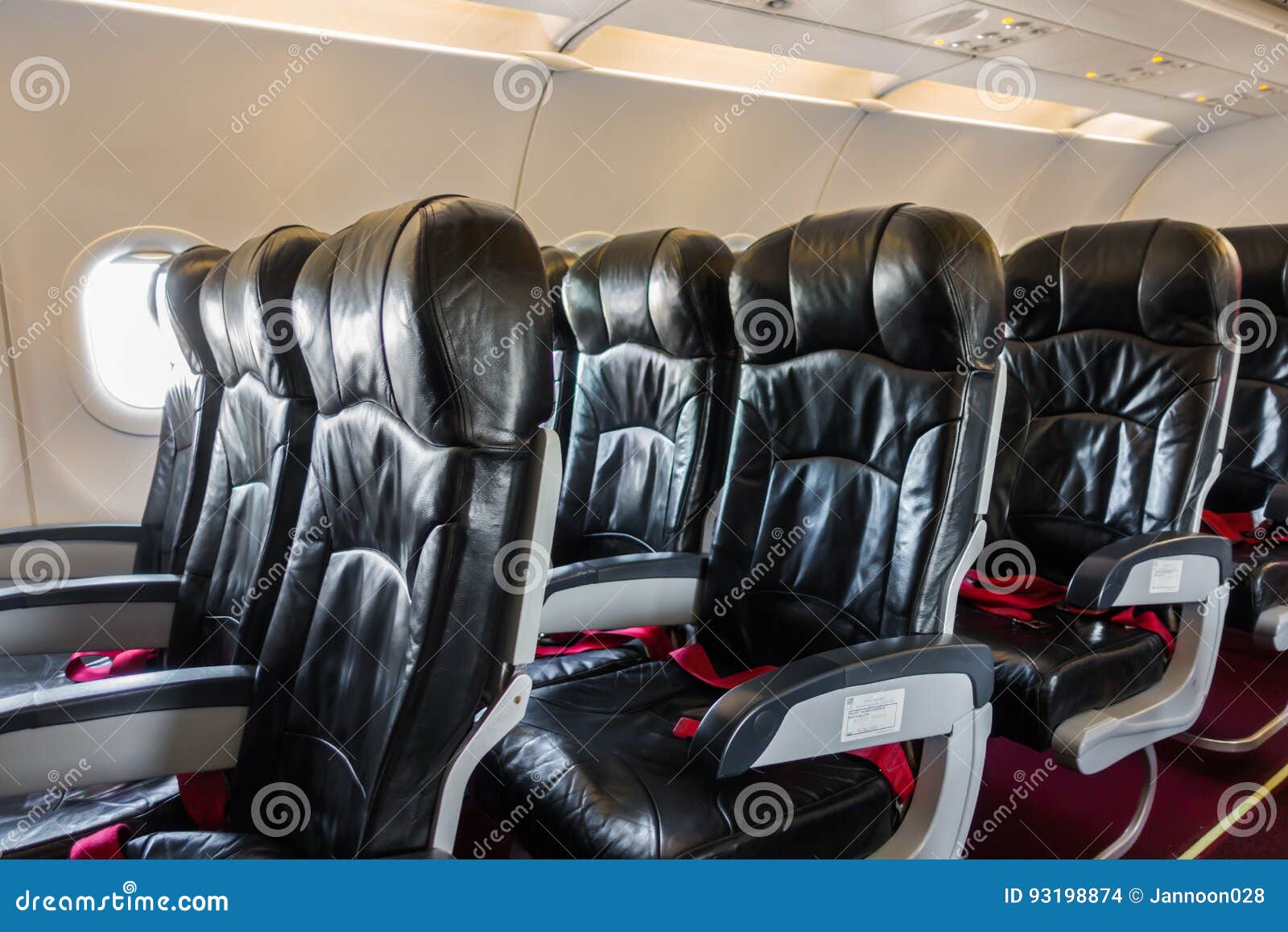 Flugzeugsitze in Der Kabine Stockfoto - Bild von flugzeug, geschäft ...