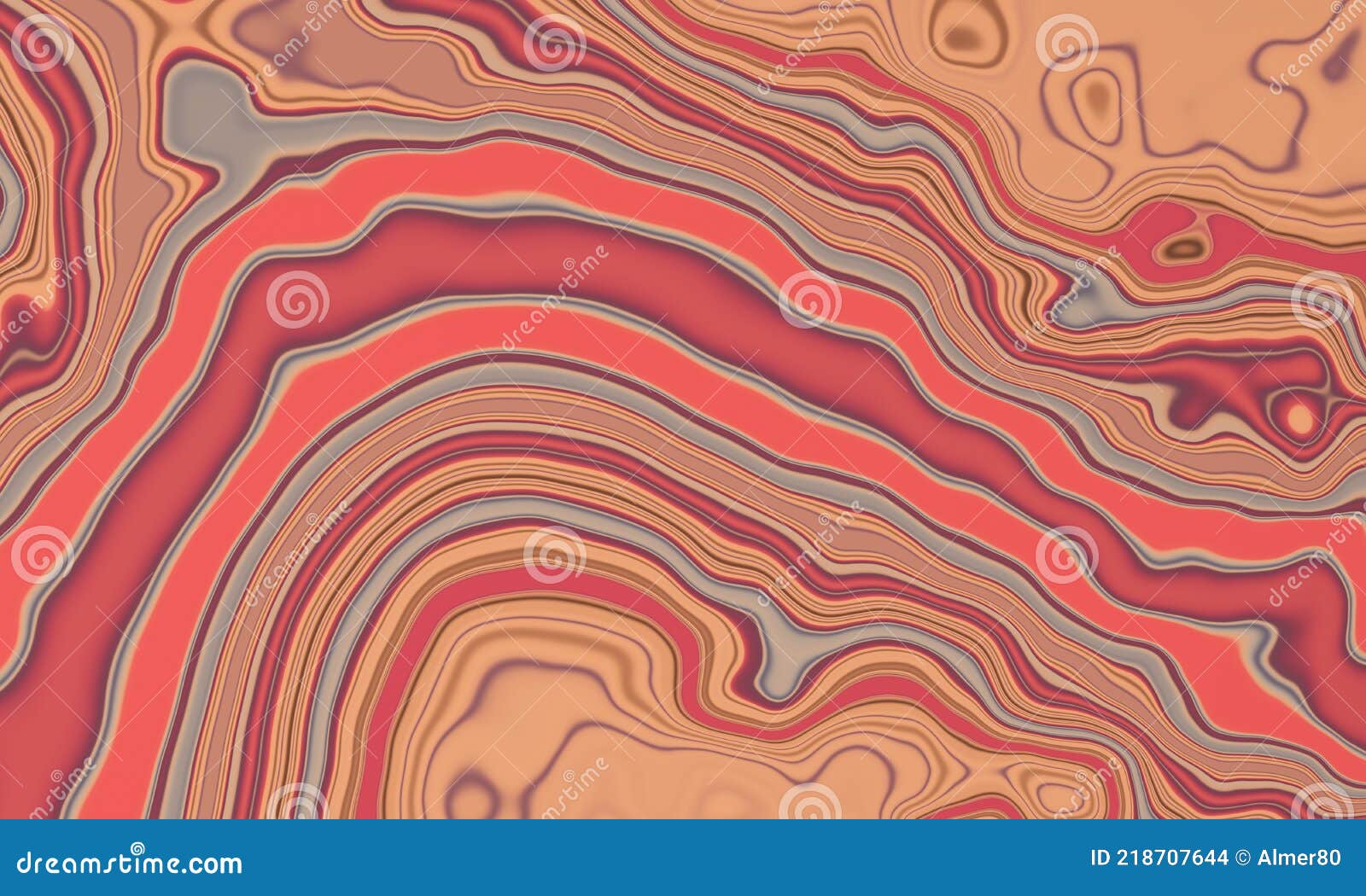 Fluid Abstract Background. Bright Liquid Texture in Different Colors ...