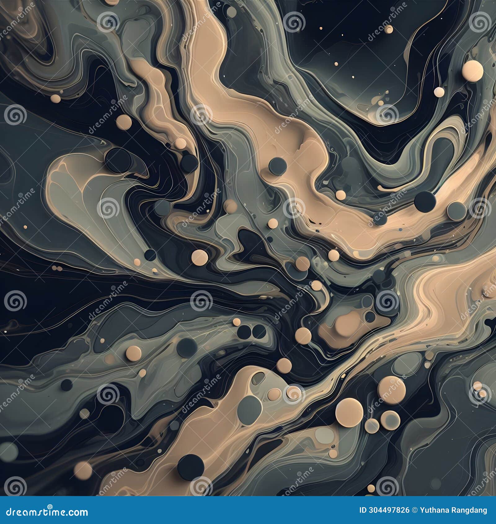 Fluid Abstract Background, Color Indigo, Art , Behance. Stock Illustration - Illustration of ...