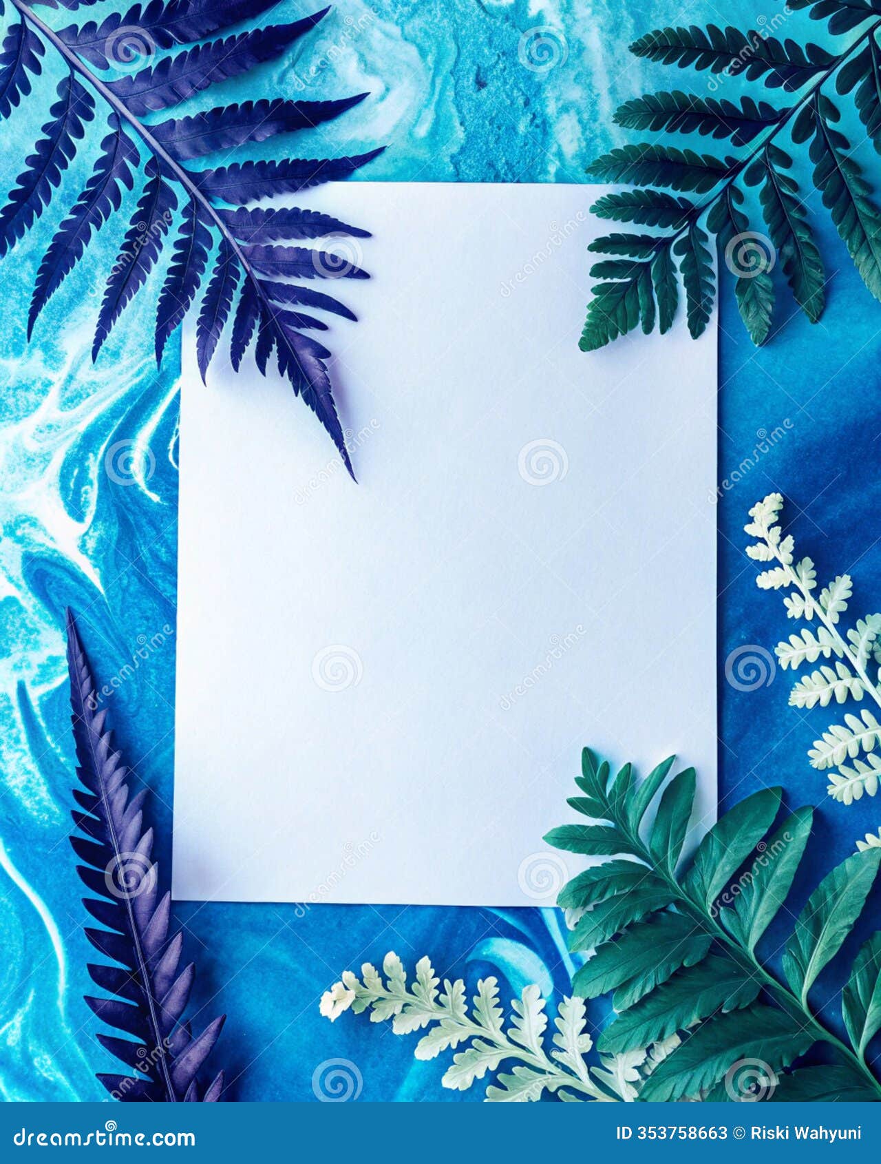 Fluid Abstract Border Design with Paper Texture and Deep Sea Gradient ...