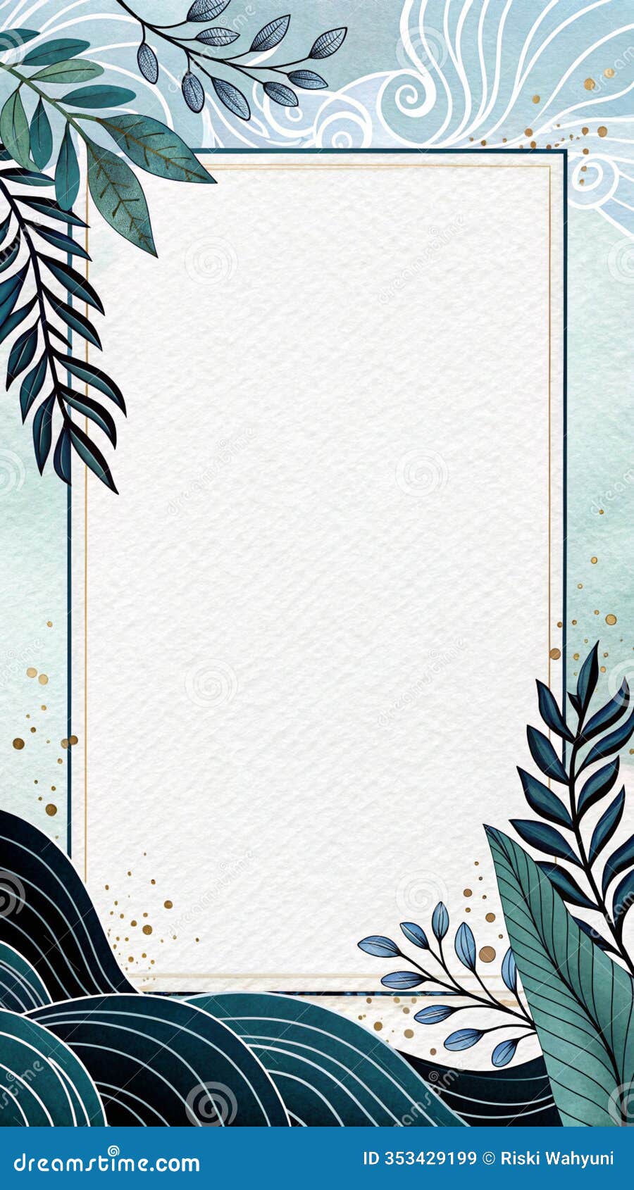 Fluid Abstract Border Design with Paper Texture and Industrial Calm ...