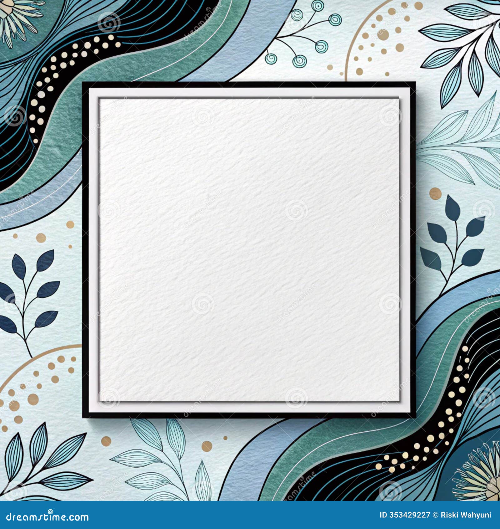 Fluid Abstract Border Design with Paper Texture and Industrial Calm ...