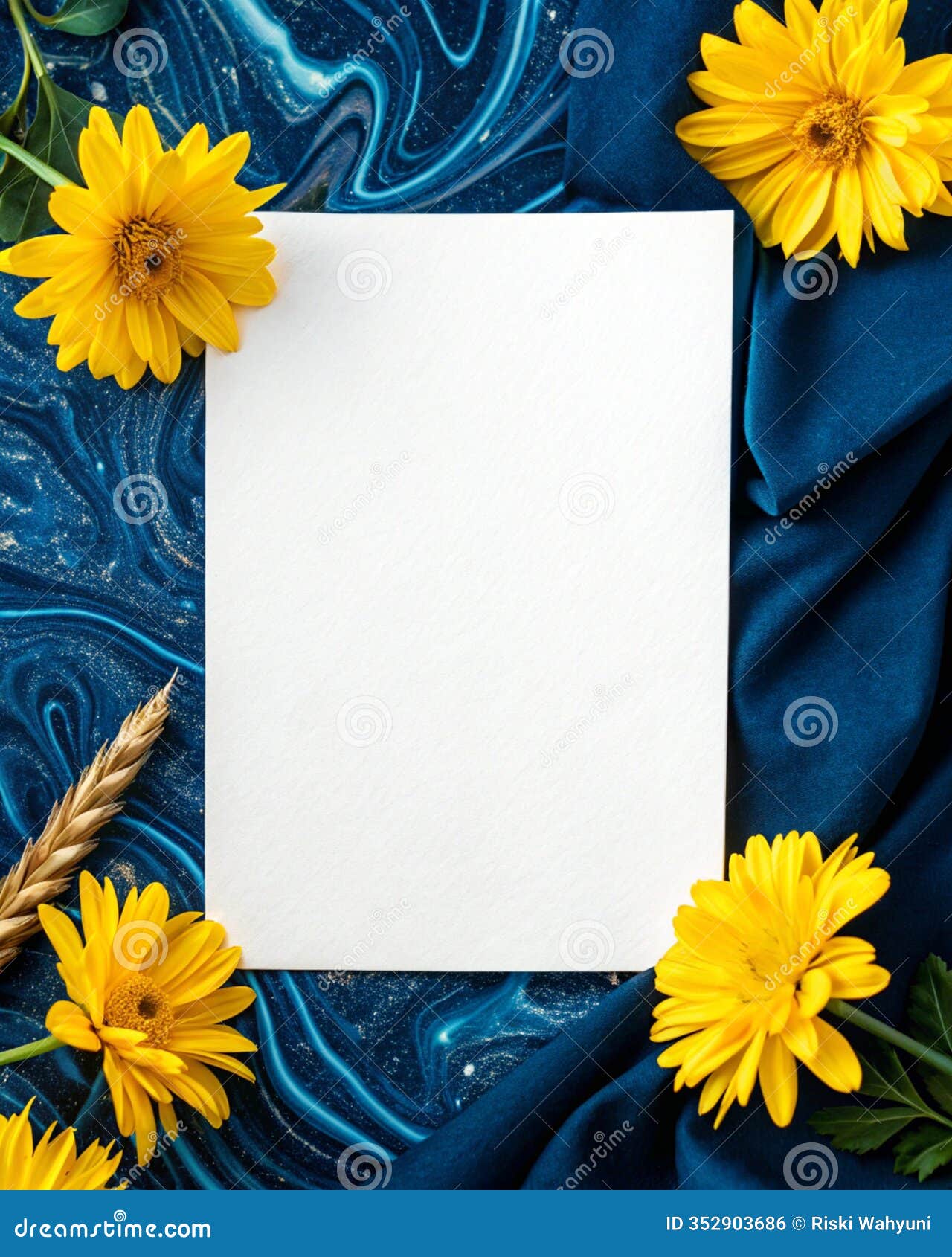 Fluid Abstract Border Design with Paper Texture and Midnight Gold ...