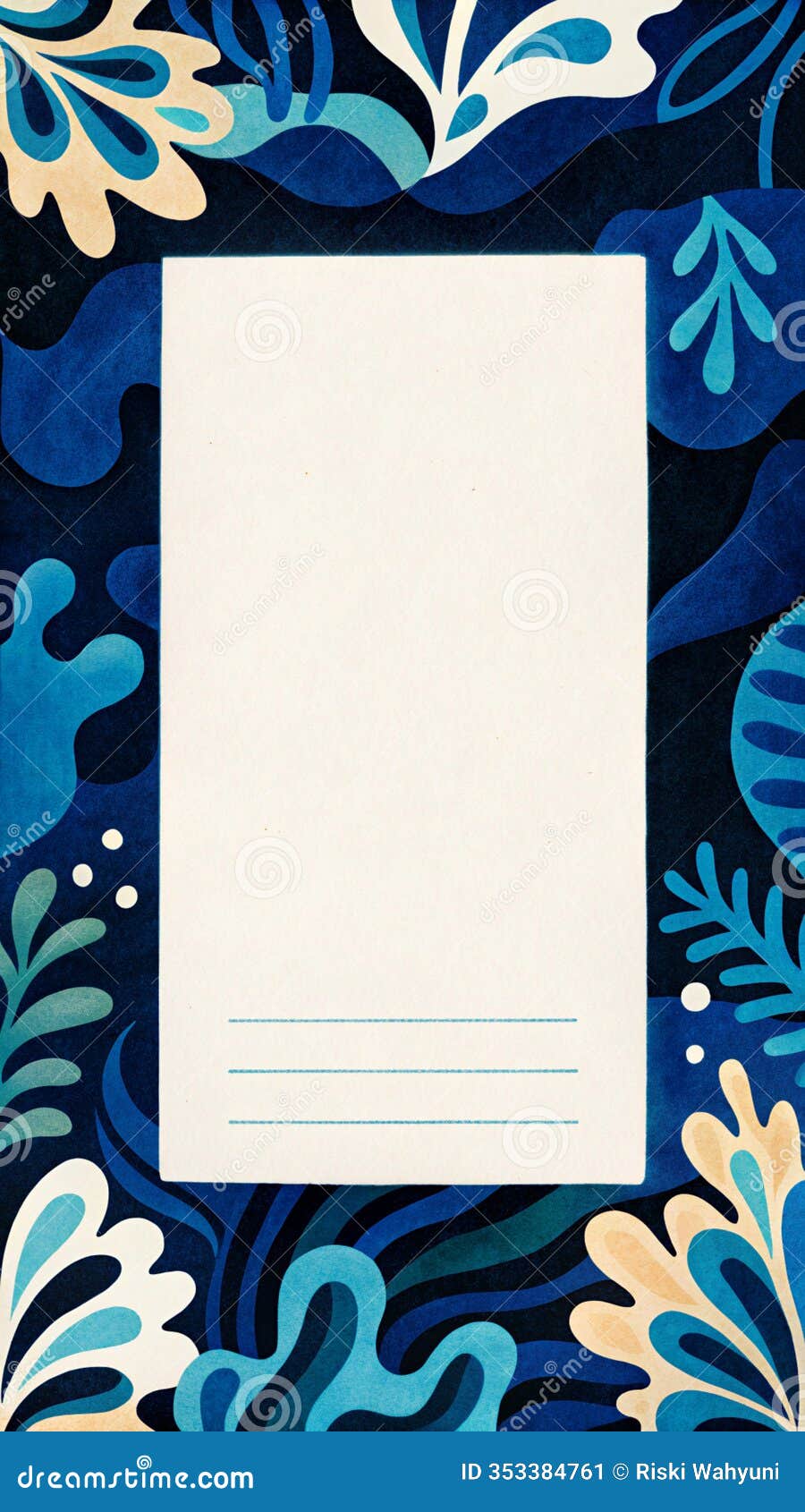 Fluid Abstract Border Design with Paper Texture and Midnight Sky ...