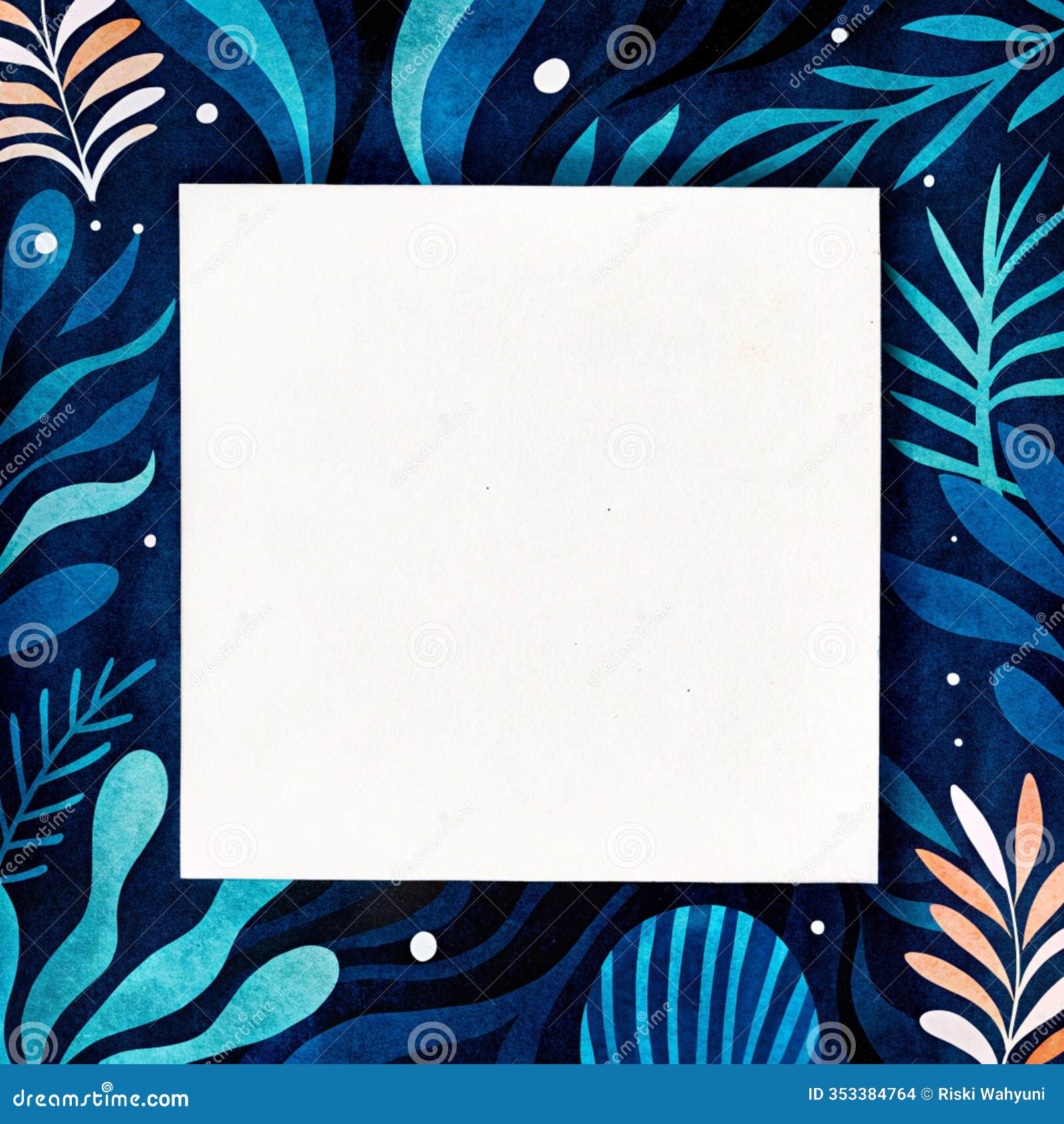 Fluid Abstract Border Design with Paper Texture and Midnight Sky ...