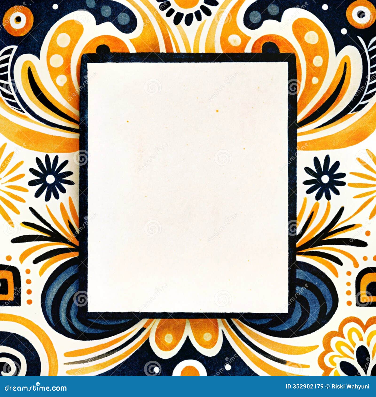 Fluid Abstract Border Design with Paper Texture and Modern Contrast ...