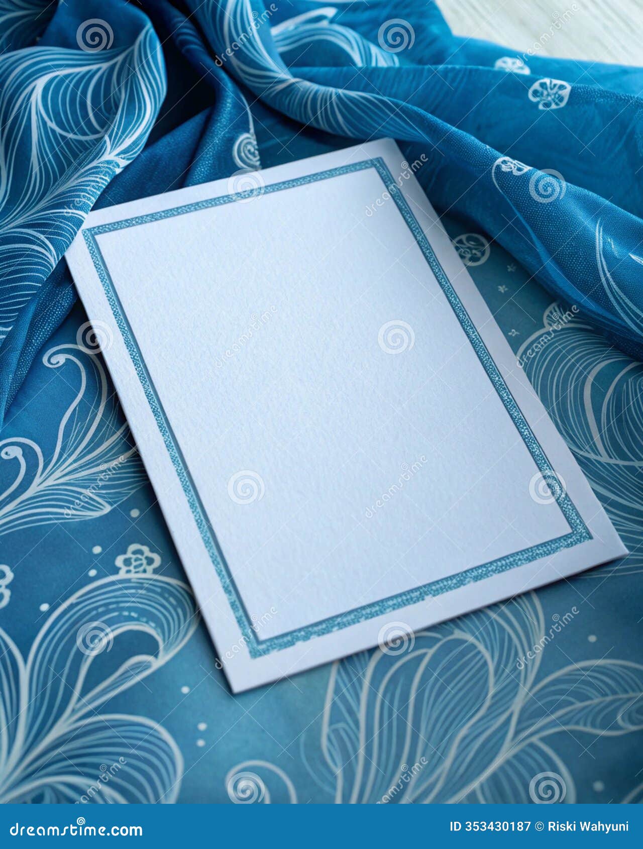 Fluid Abstract Border Design with Paper Texture and Ocean Depths ...