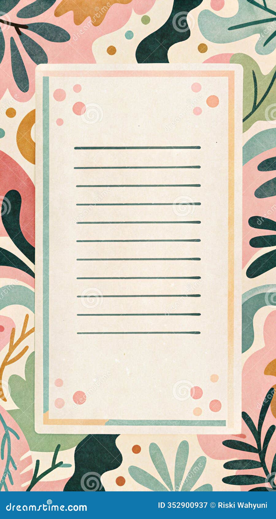Fluid Abstract Border Design with Paper Texture and Vintage Elegance ...