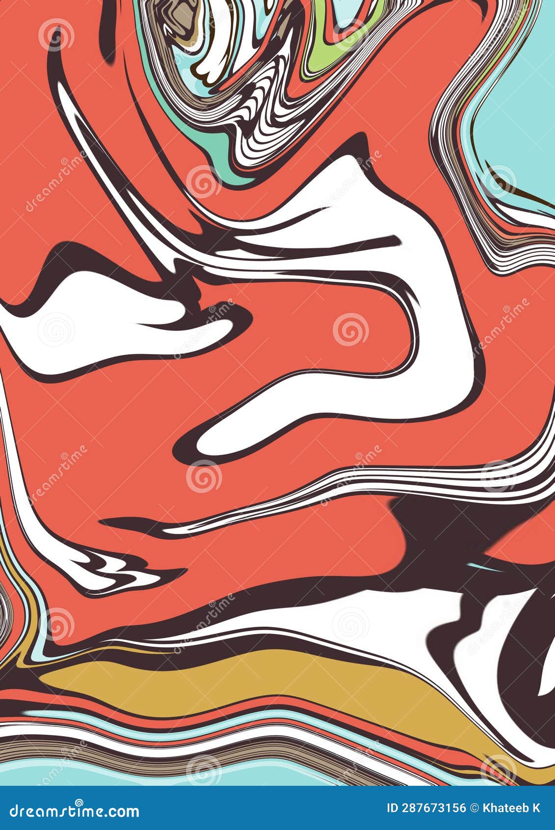 Fluid Abstract Wallpaper Designs Stock Illustration - Illustration of ...