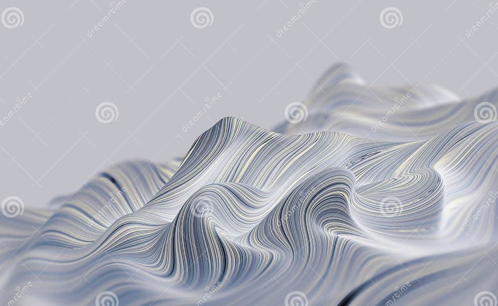 Fluid Abstraction of Twisted Strings Stock Illustration - Illustration ...