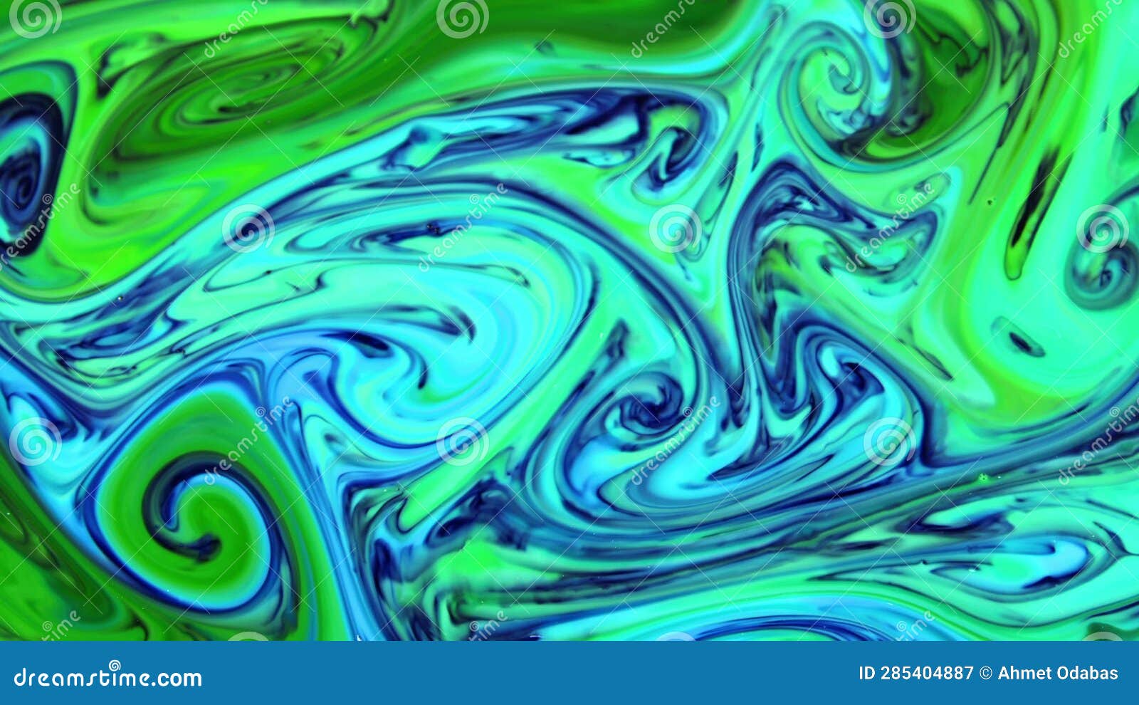 Abstract Background with Psychedelic Painting in Vivid Liquid Colors ...