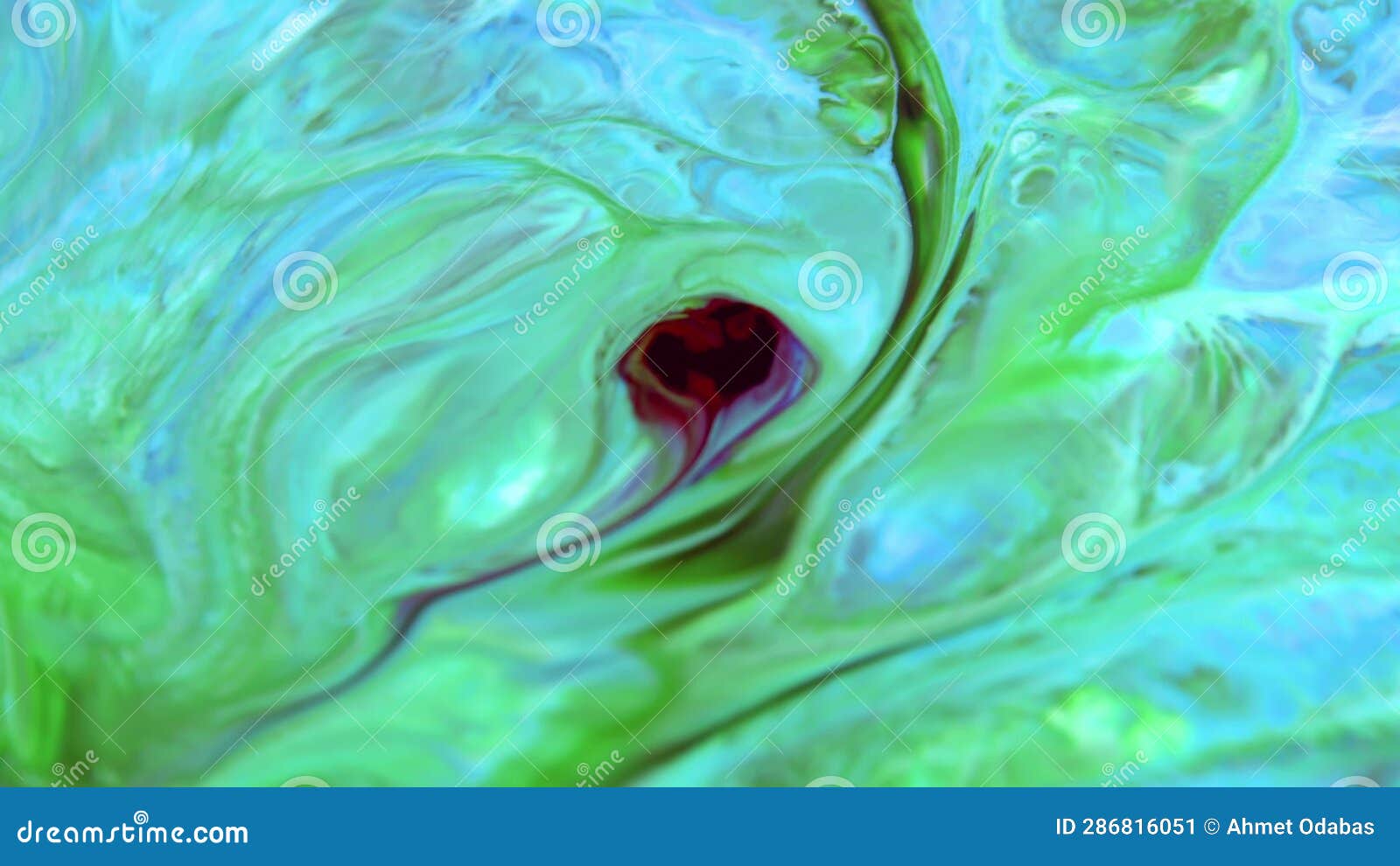 Abstract Background with Psychedelic Painting in Vivid Liquid Colors ...