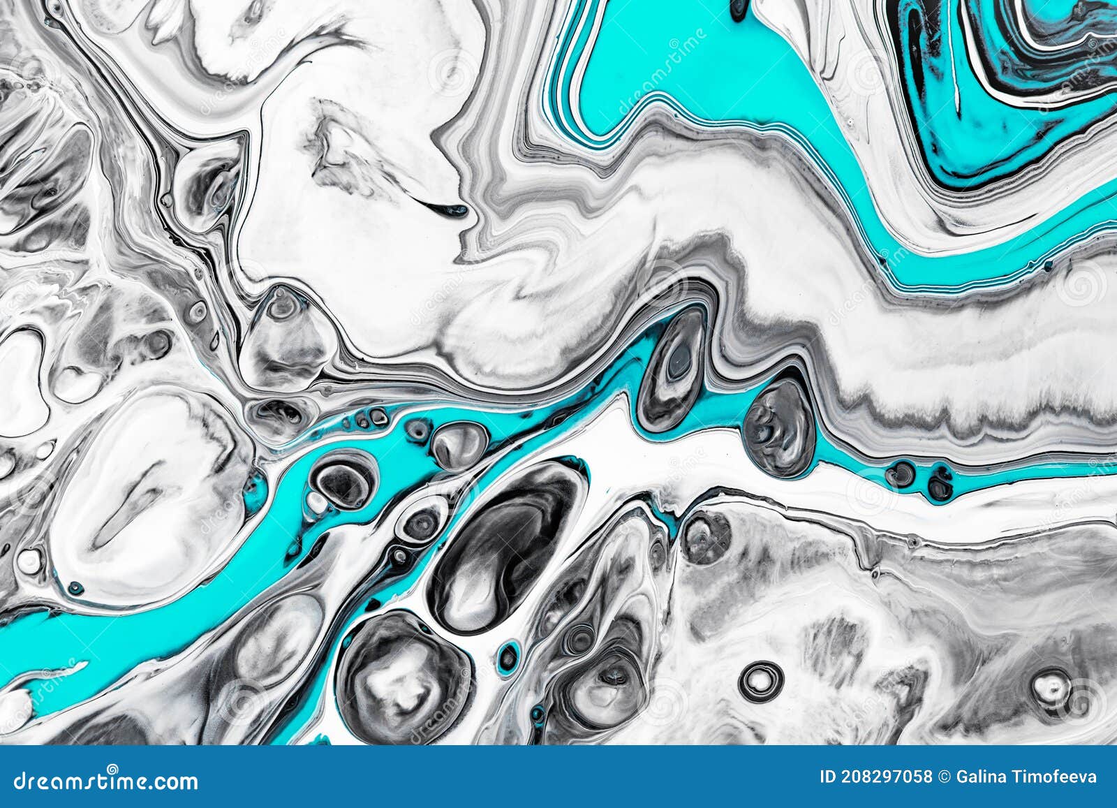 Fluid Art Texture. Abstract Background with Mixing Paint Effect. Liquid ...