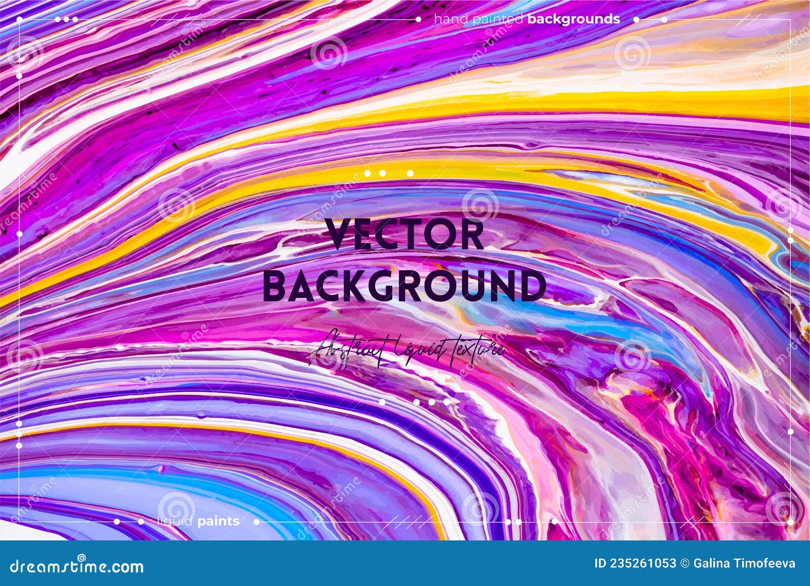 Fluid Art Texture. Backdrop with Abstract Mixing Paint Effect. Liquid ...