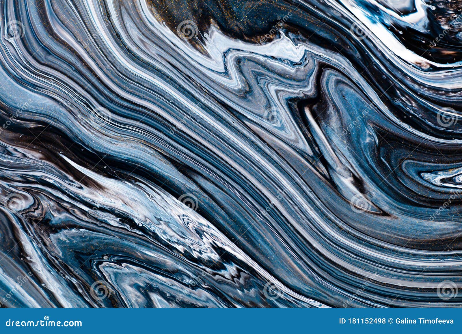 Fluid Art Texture. Backdrop with Abstract Swirling Paint Effect. Liquid ...