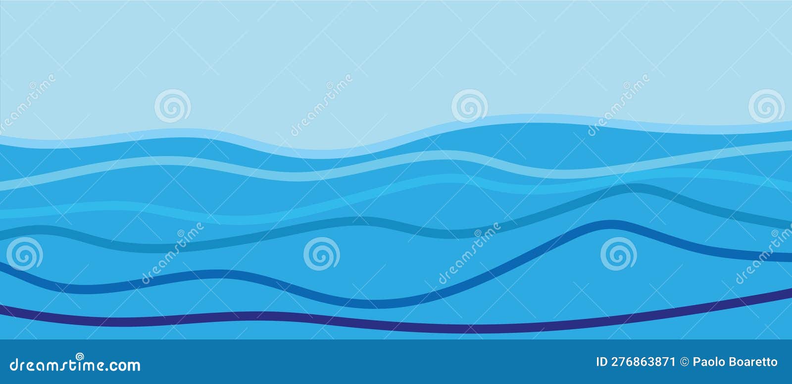 Fluid Ocean Blue, 3D Background Amazing Color Gradient Wave Ocean ...