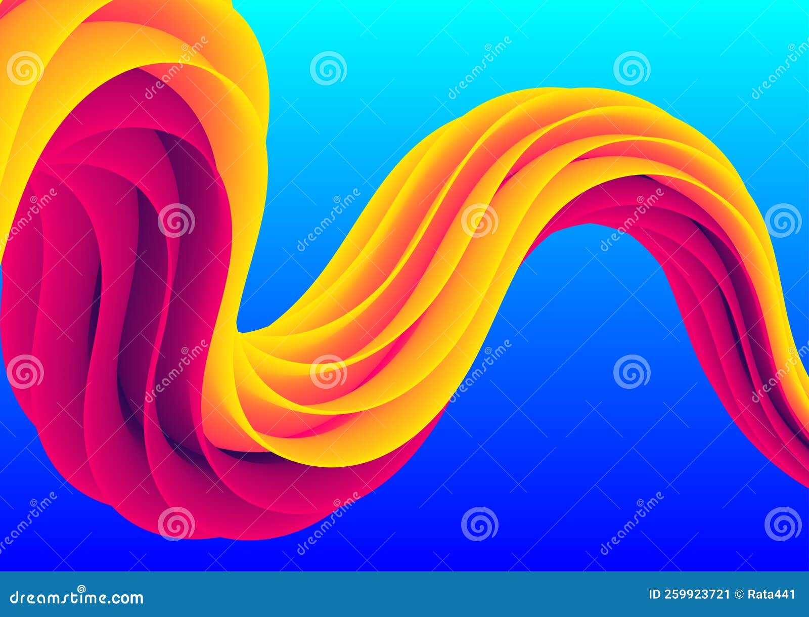 Fluid Color Shape Illustration. Stock Illustration - Illustration of ...