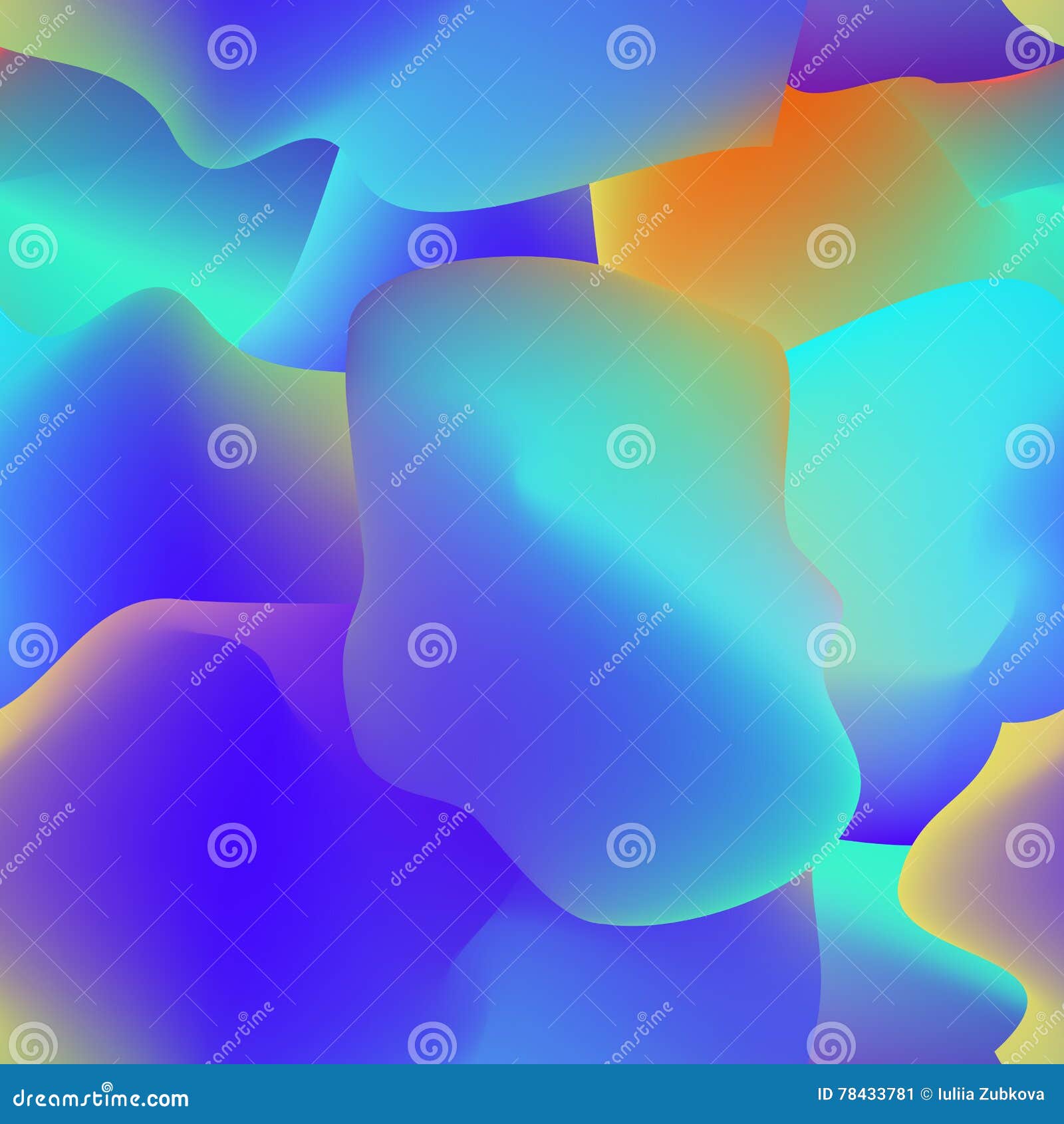 Fluid Colorful Seamless Pattern. Vector. Stock Vector - Illustration of ...