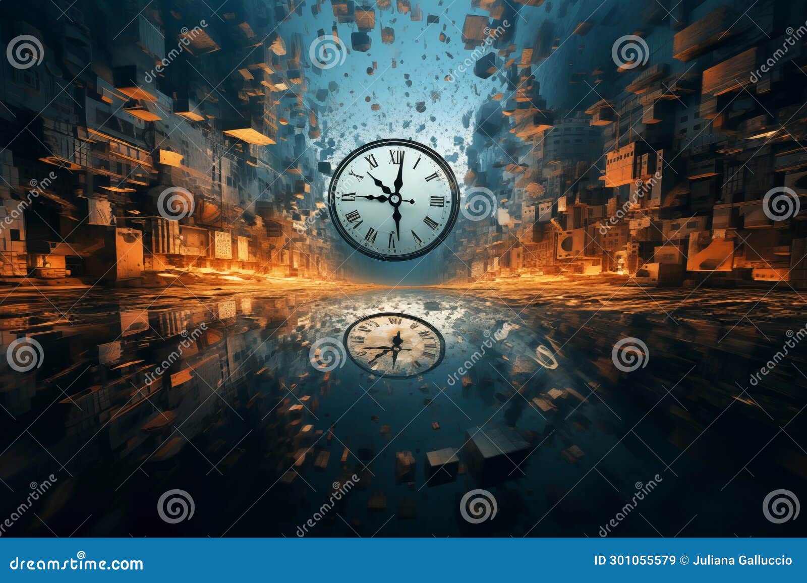 Fluid dimension of time stock image. Image of water - 301055579