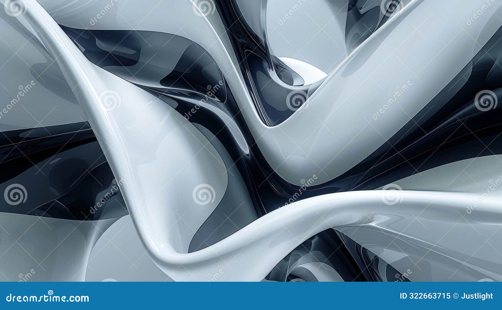 A Fluid and Dynamic Abstract Formation Made Up of Swooping Curves and ...