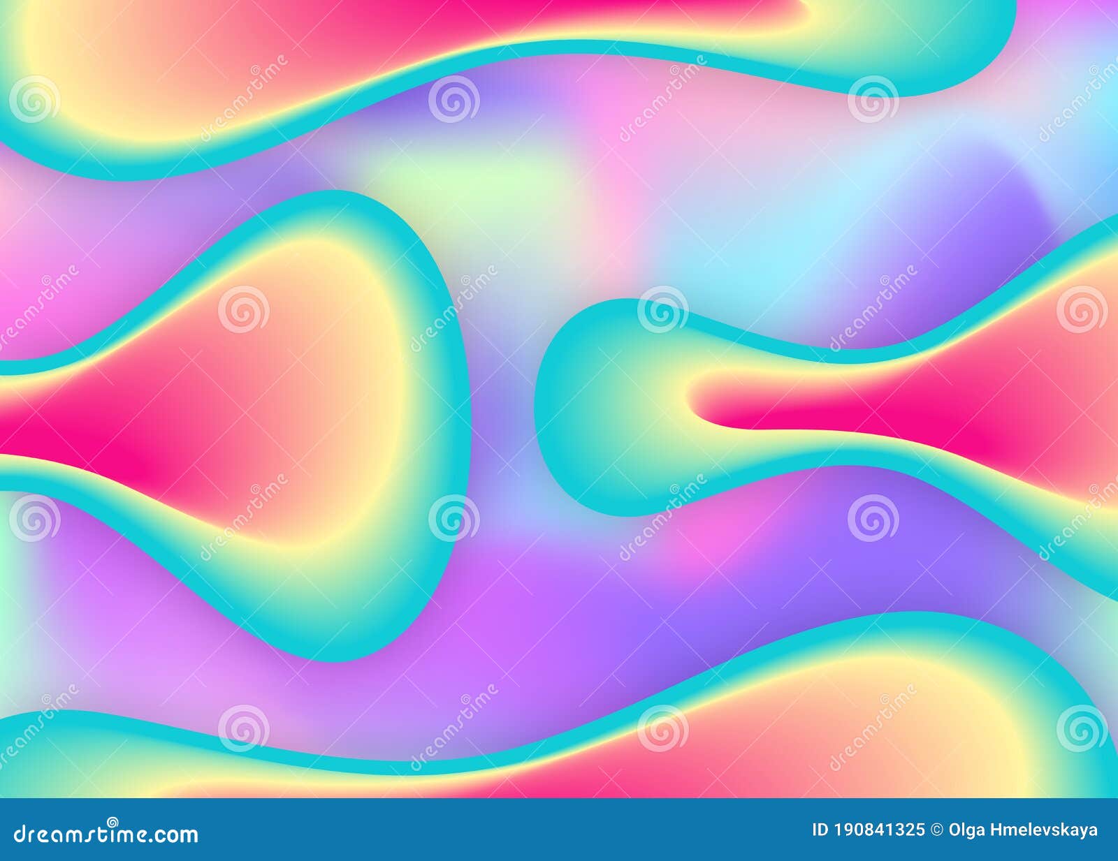 Fluid Dynamic Background with Liquid Shapes and Elements. Stock Vector ...