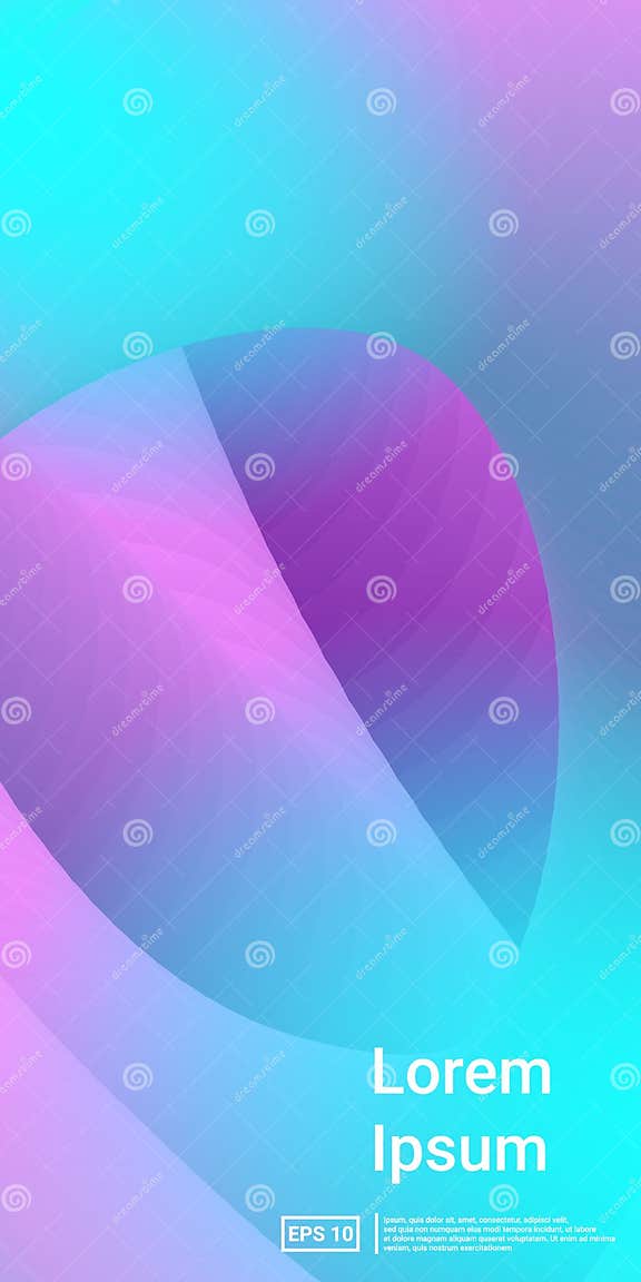 Fluid Dynamic Shape. stock vector. Illustration of composition - 165128722