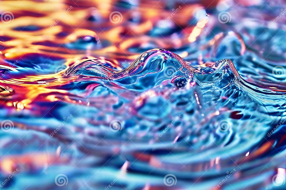 Fluid Dynamics Simulationabstract Holographic Visualization of F Stock ...