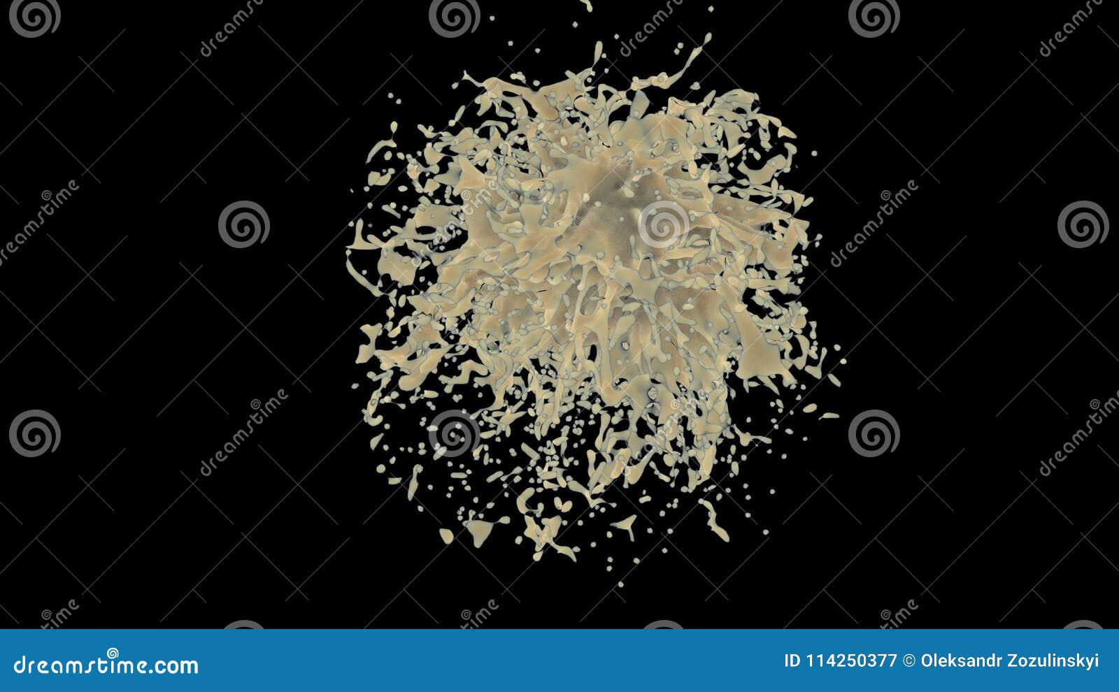 Fluid explosion stock video. Video of ball, animation - 114250377