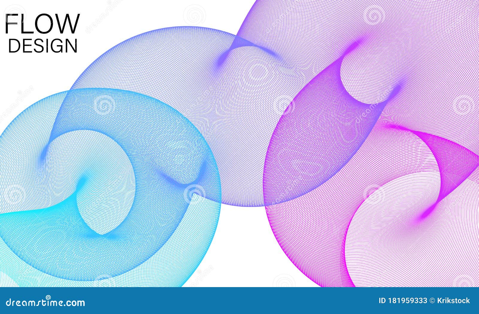 Fluid Flow. Abstract 3d Shape. Flow Wave. Vector. Stock Vector ...