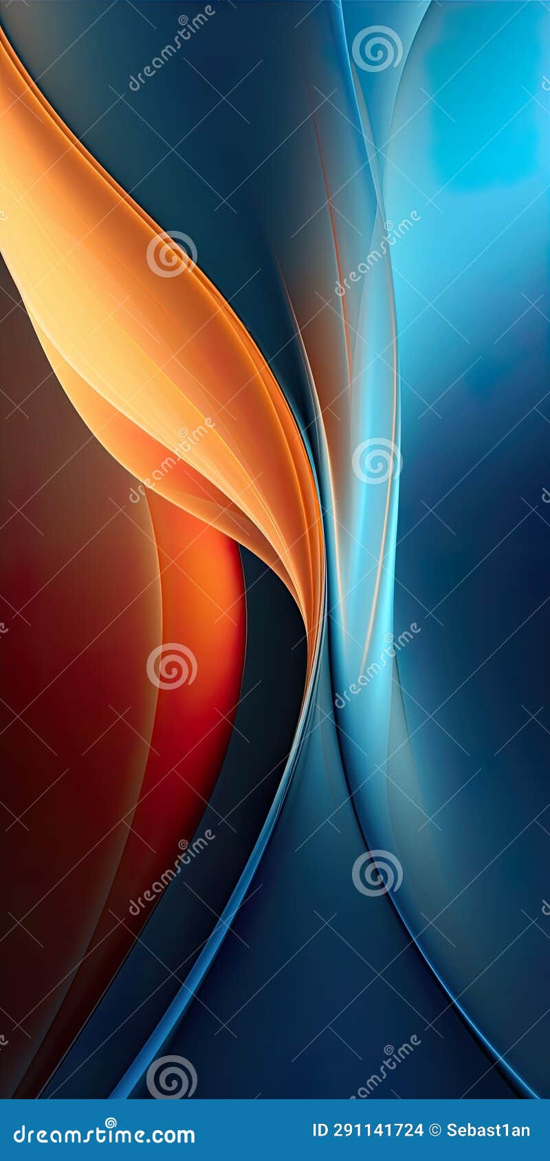 Fluid Flow Background. Fluid Wave Pattern. Summer Poster. Colorful Wavy ...