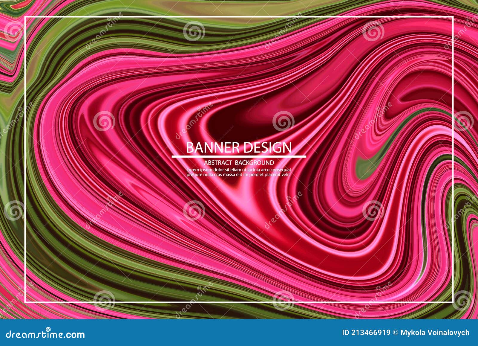 Fluid Flow Pink Color Vector Geometric Abstract Dynamic Design Stock ...