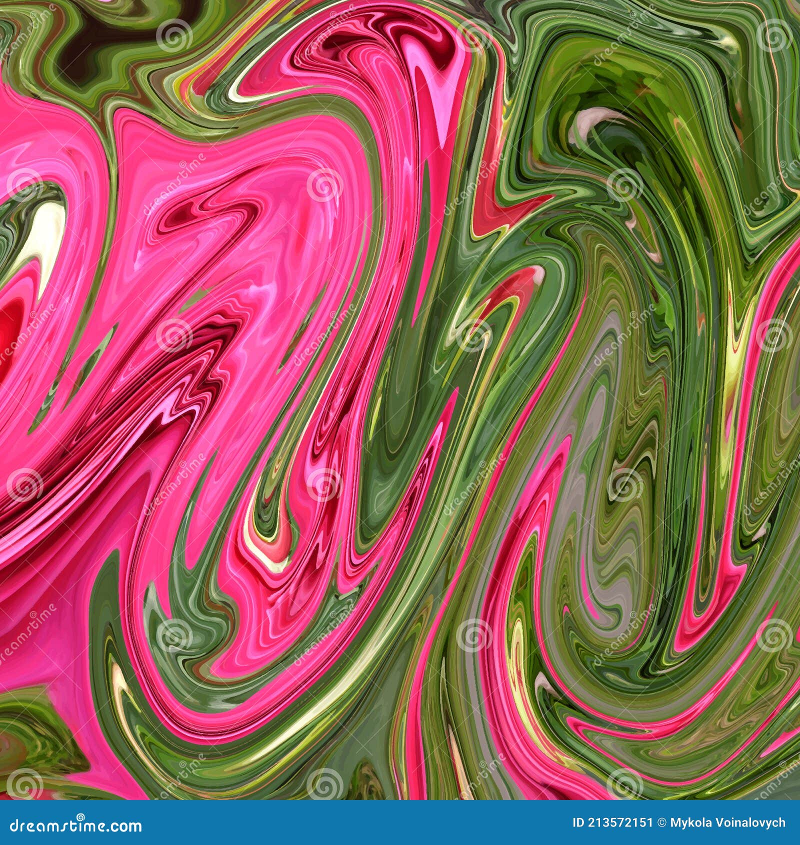 Fluid Flow Pink Color Vector Geometric Abstract Dynamic Design Stock ...