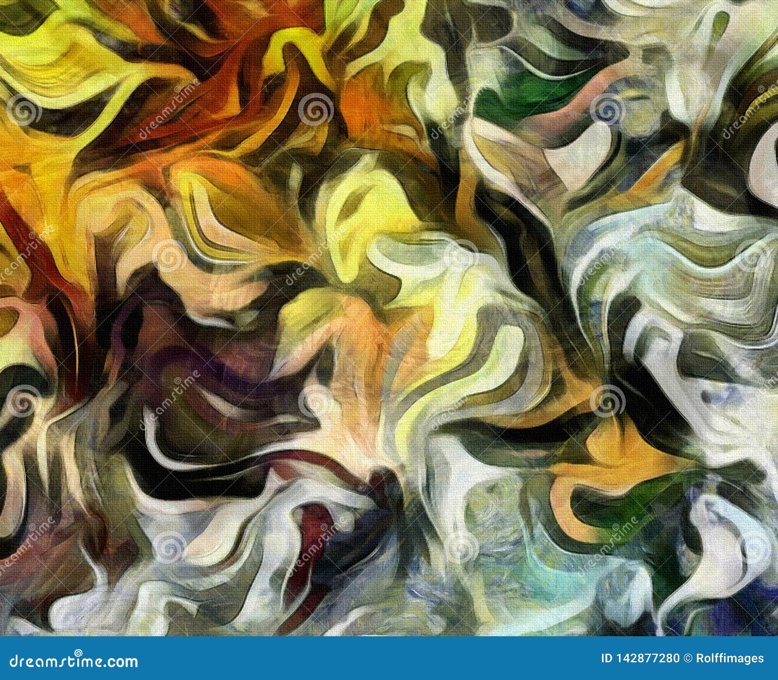 Fluid Lines of Color Movement Stock Illustration - Illustration of ...