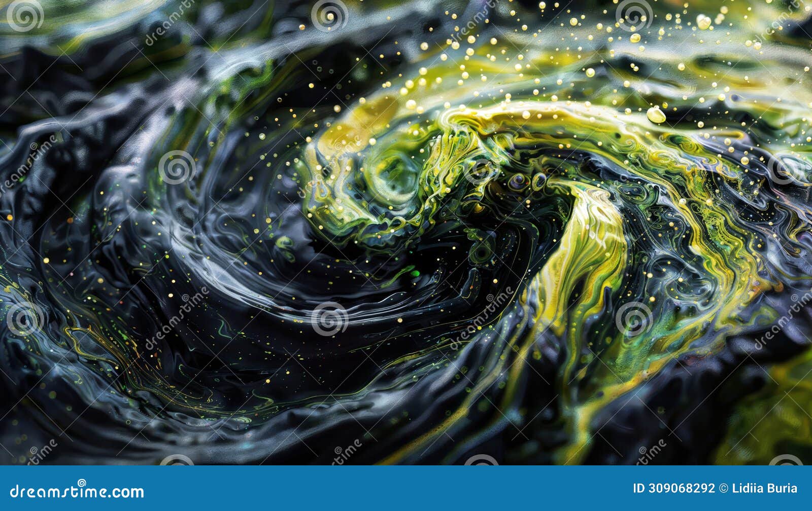 Chaotic Swirl of Colors: Fluid Simulation Art, Generative Ai Stock ...
