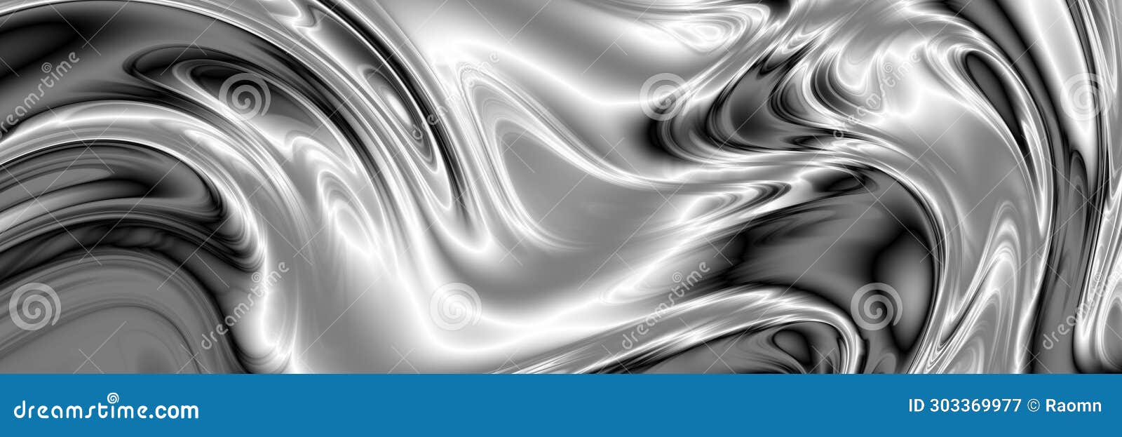 Fluid Metallic Art Website Header Banner Stock Illustration ...