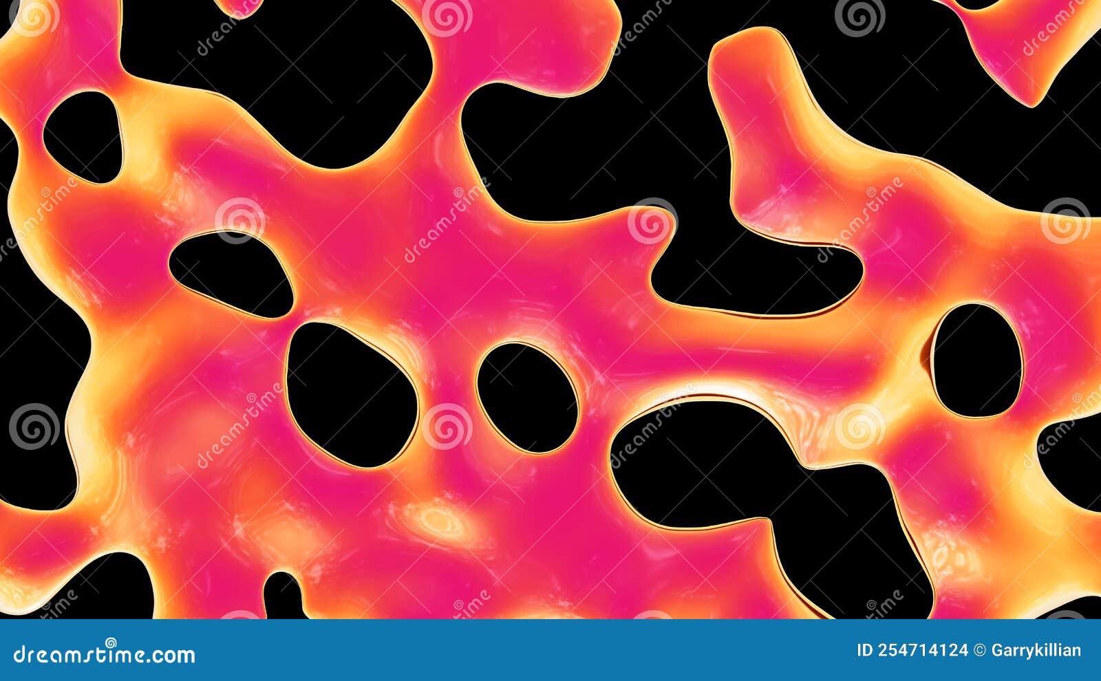 Fluid Metallic Drops Y2k Reddish Background. Dynamic Iridescent ...