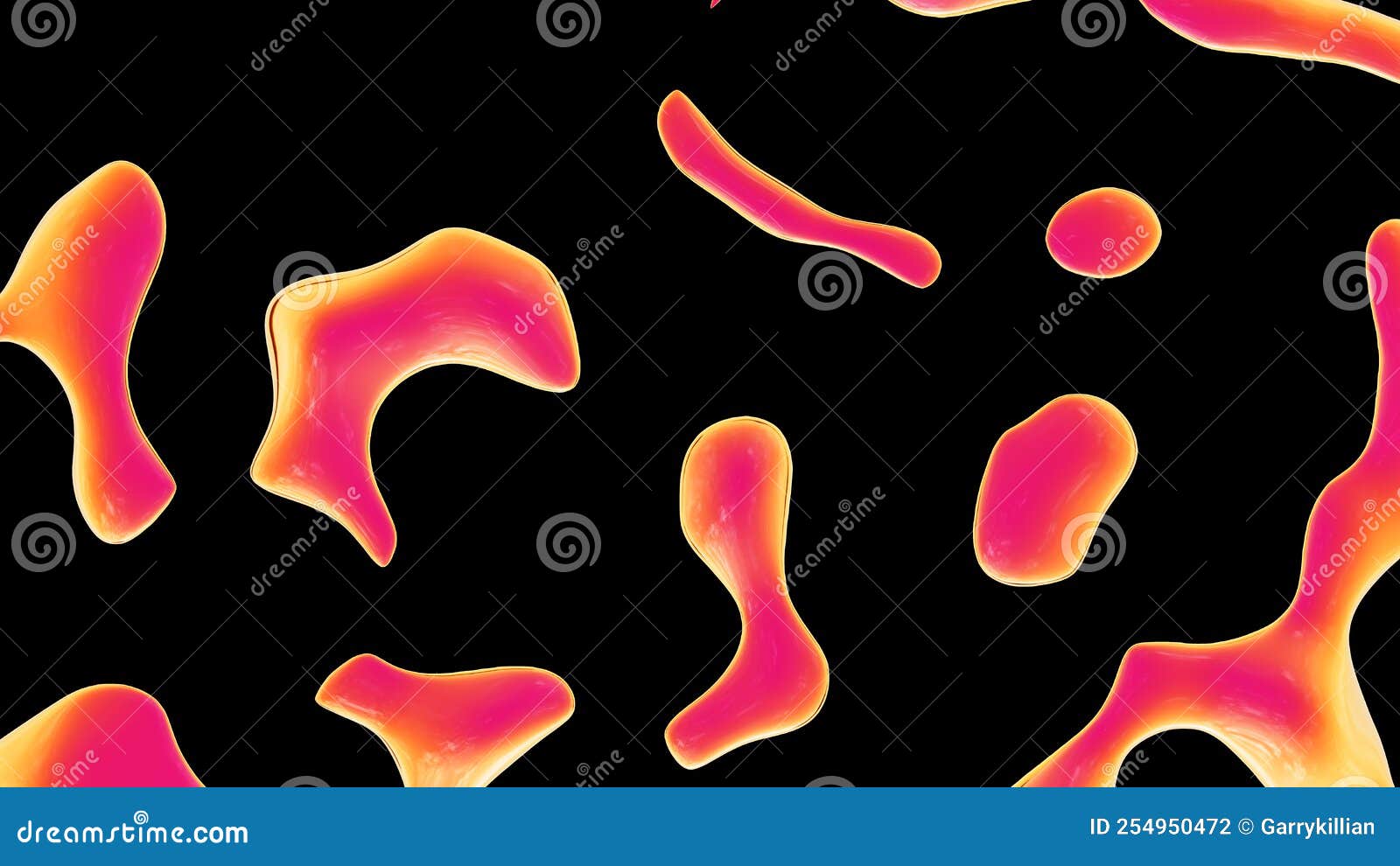 Fluid Metallic Drops Y2k Reddish Background. Dynamic Iridescent ...