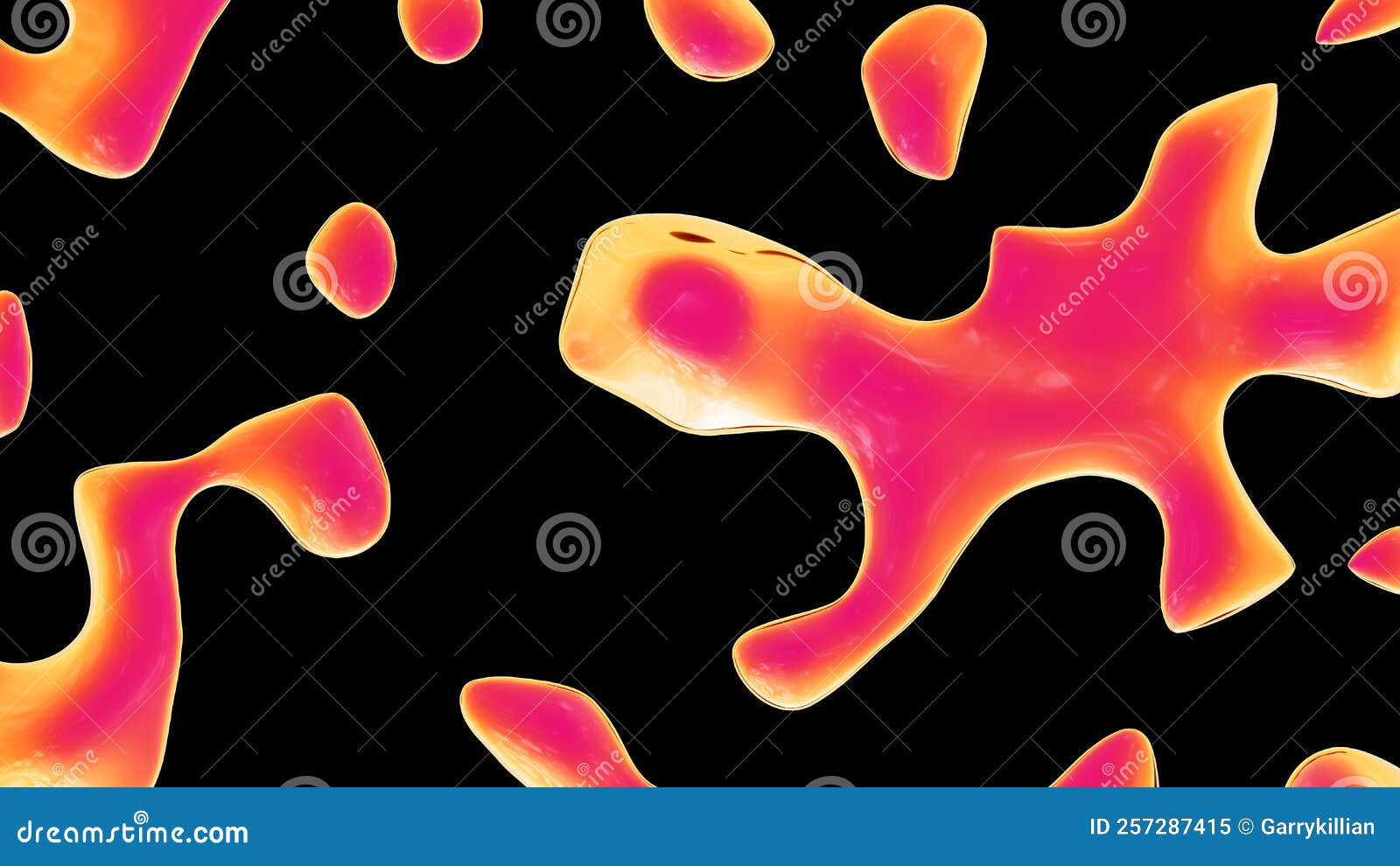 Fluid Metallic Drops Y2k Reddish Background. Dynamic Iridescent ...