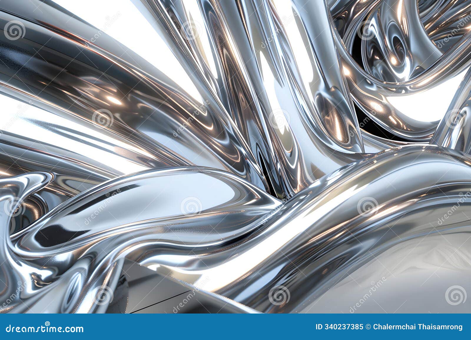 Fluid Metallic Surfaces that Twist and Reflect in Shadow, Liquid Wave ...