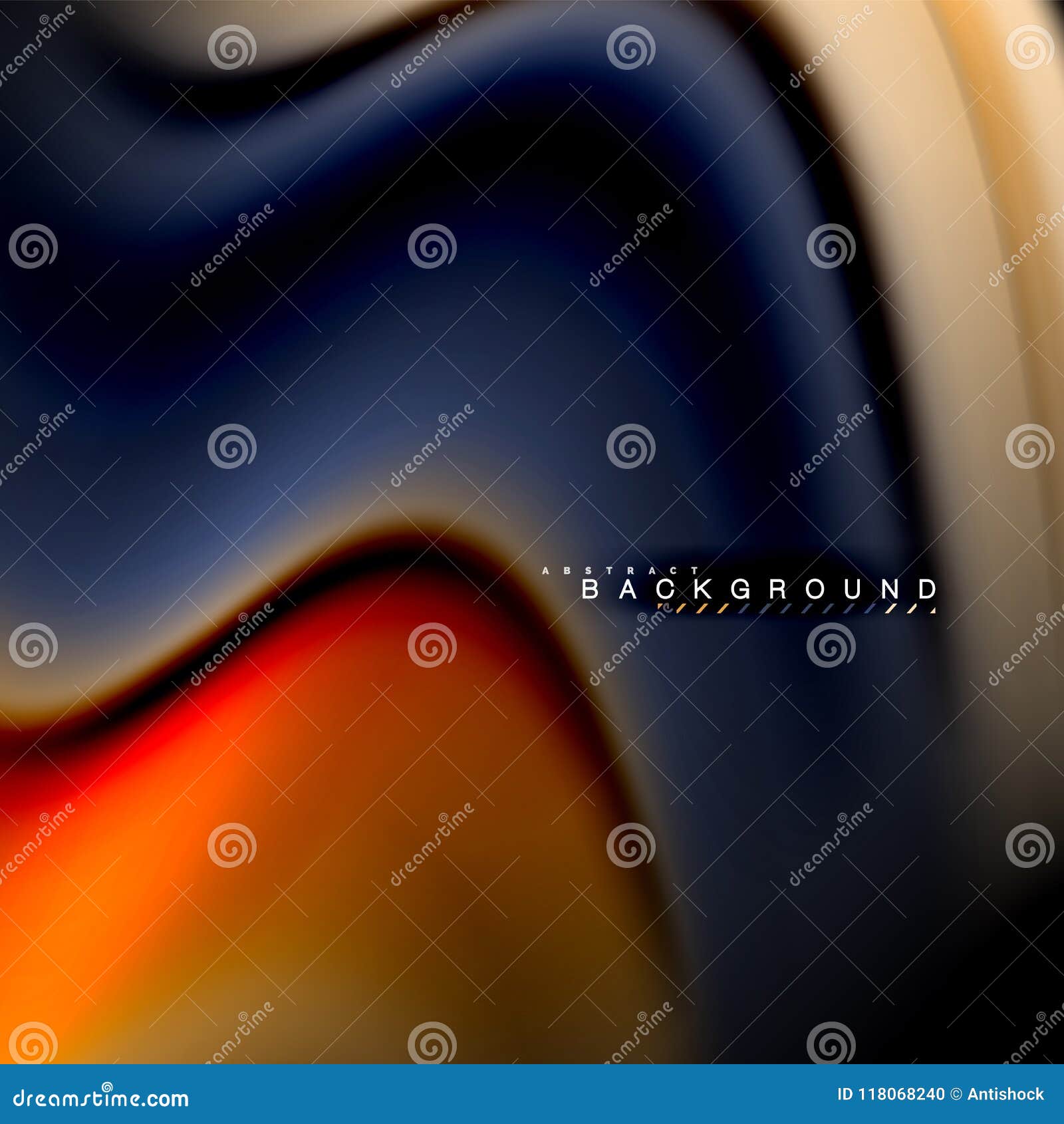 Fluid Mixing Colors Vector Wave Abstract Background Design. Colorful ...