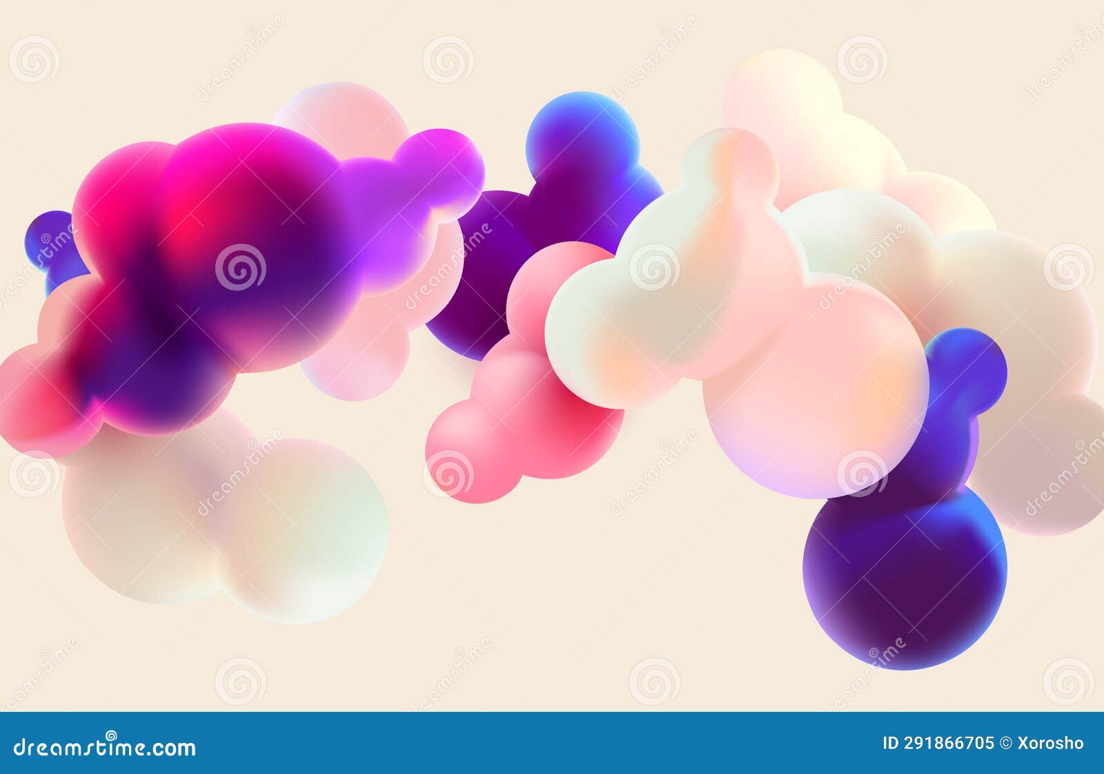 Fluid Morphing Balls on Dark Background. Stock Vector - Illustration of ...