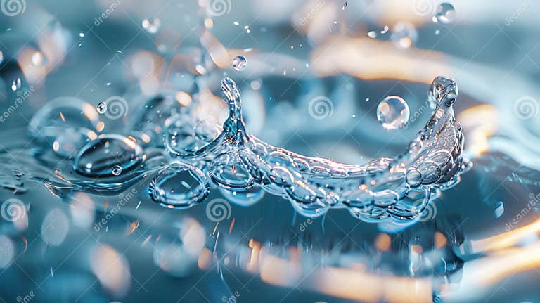 Fluid Motion: Mesmerizing 3D Water Bubble Animation Loop Stock ...