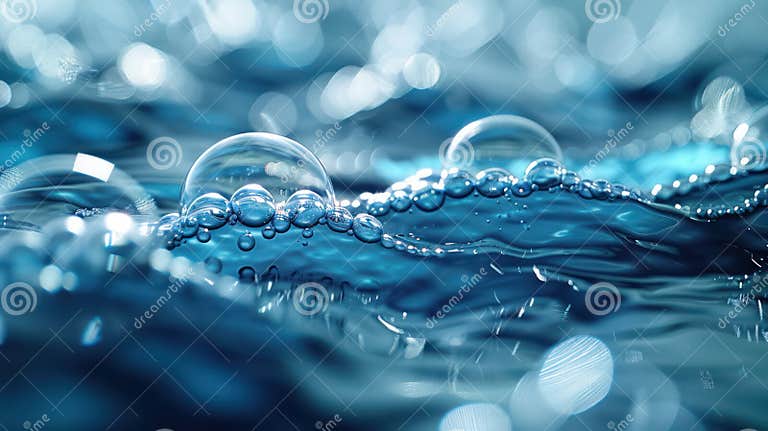 Fluid Motion: Mesmerizing 3D Water Bubble Animation Loop Stock ...