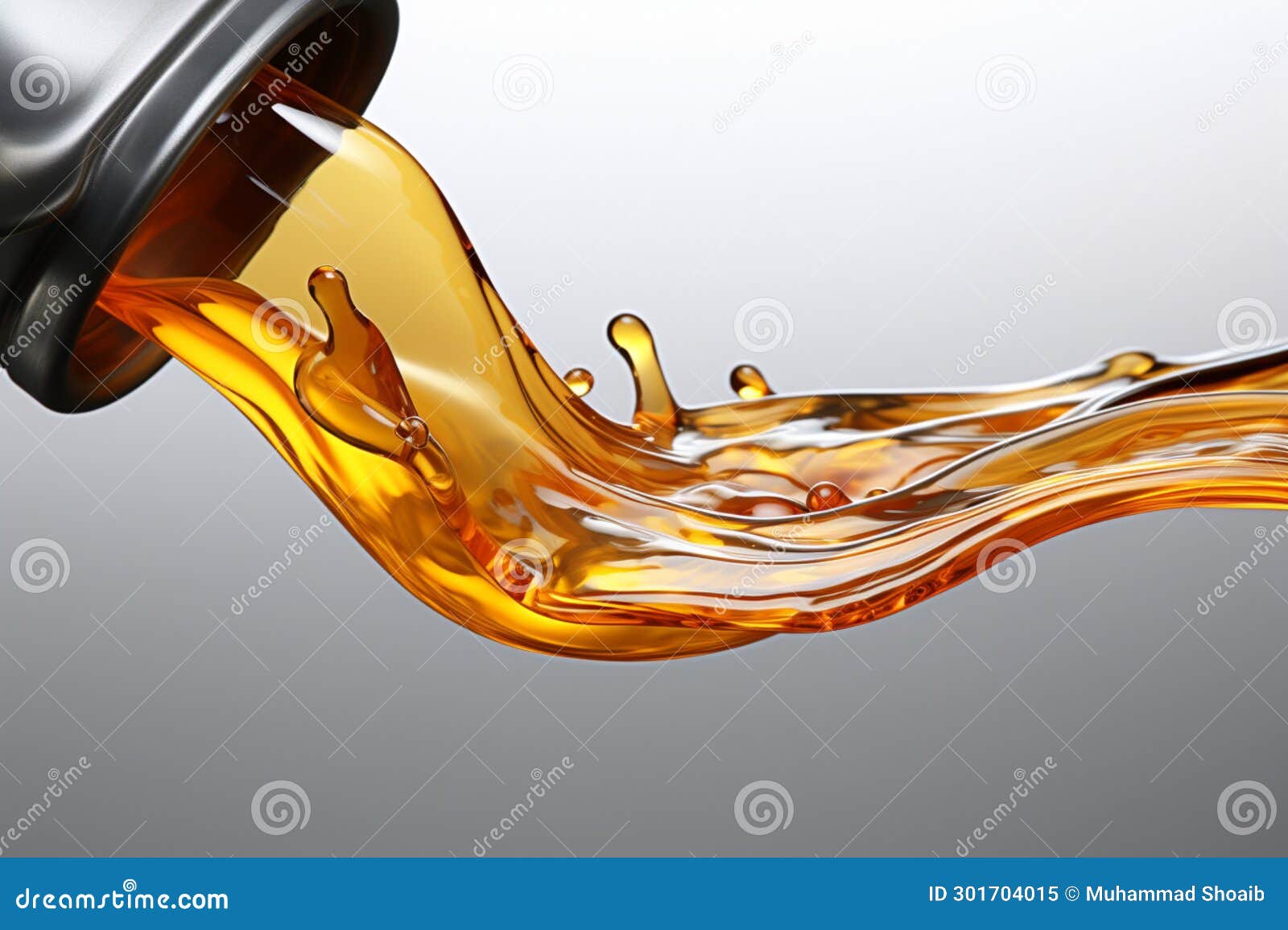 Fluid Motion Pouring Engine Oil Captured in a Pristine Isolation Stock ...