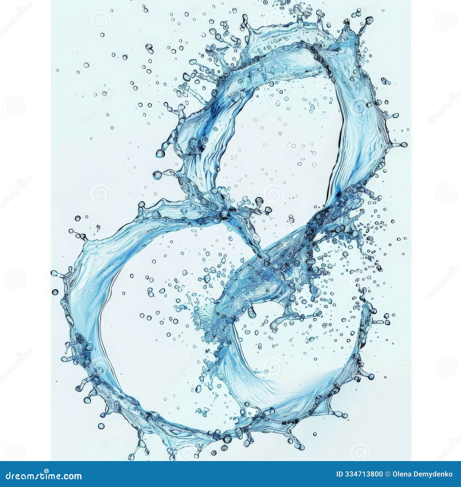 The Fluid Movement of Water Creates a Dynamic Infinity Shape, with ...