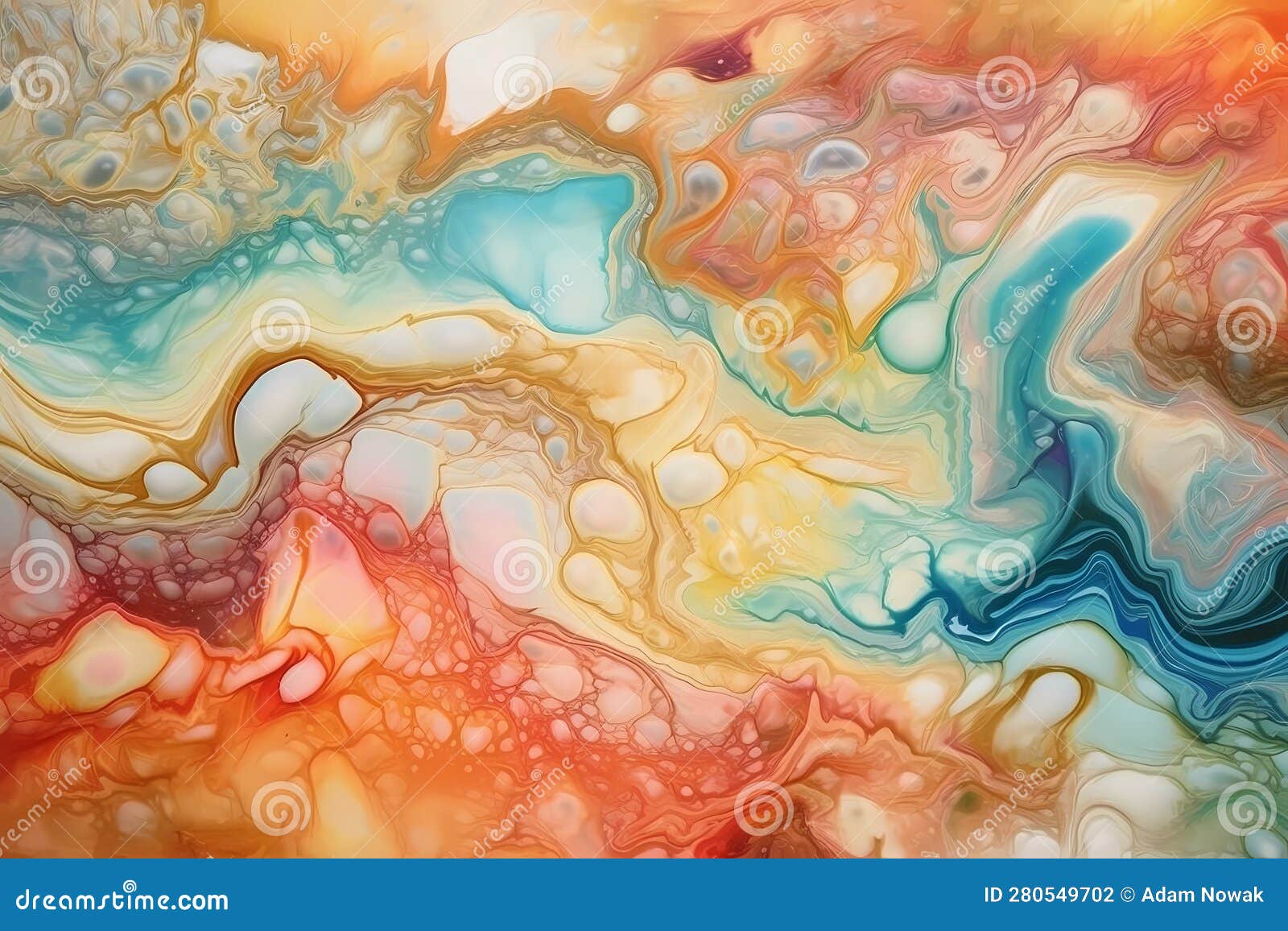 Fluid Painting in Abstract Ink Technique of Luxury Stock Illustration ...