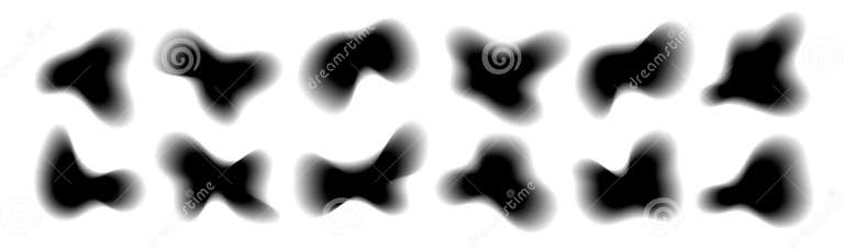 Fluid Shapes, Blurry Liquid Forms, Abstract Wavy Design Elements ...