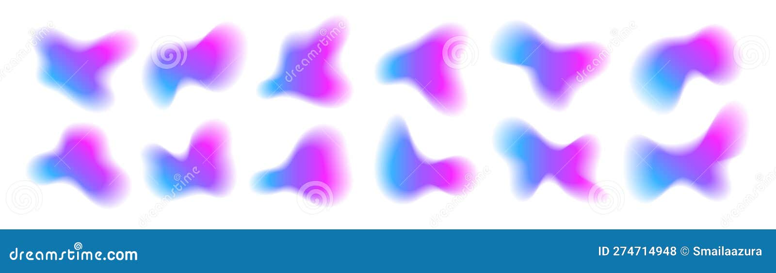 Fluid Shapes, Blurry Liquid Forms, Abstract Wavy Design Elements ...